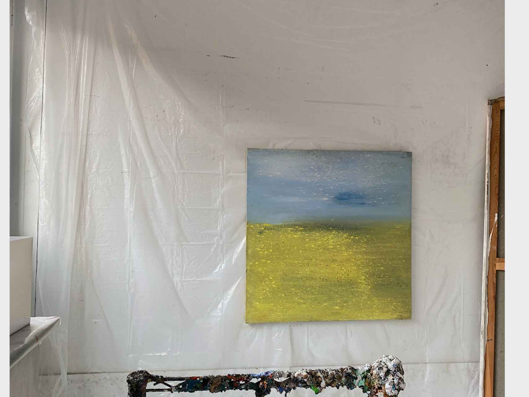 En el estudio de Alberto Reguera: la abstracción como espectáculo en vivo