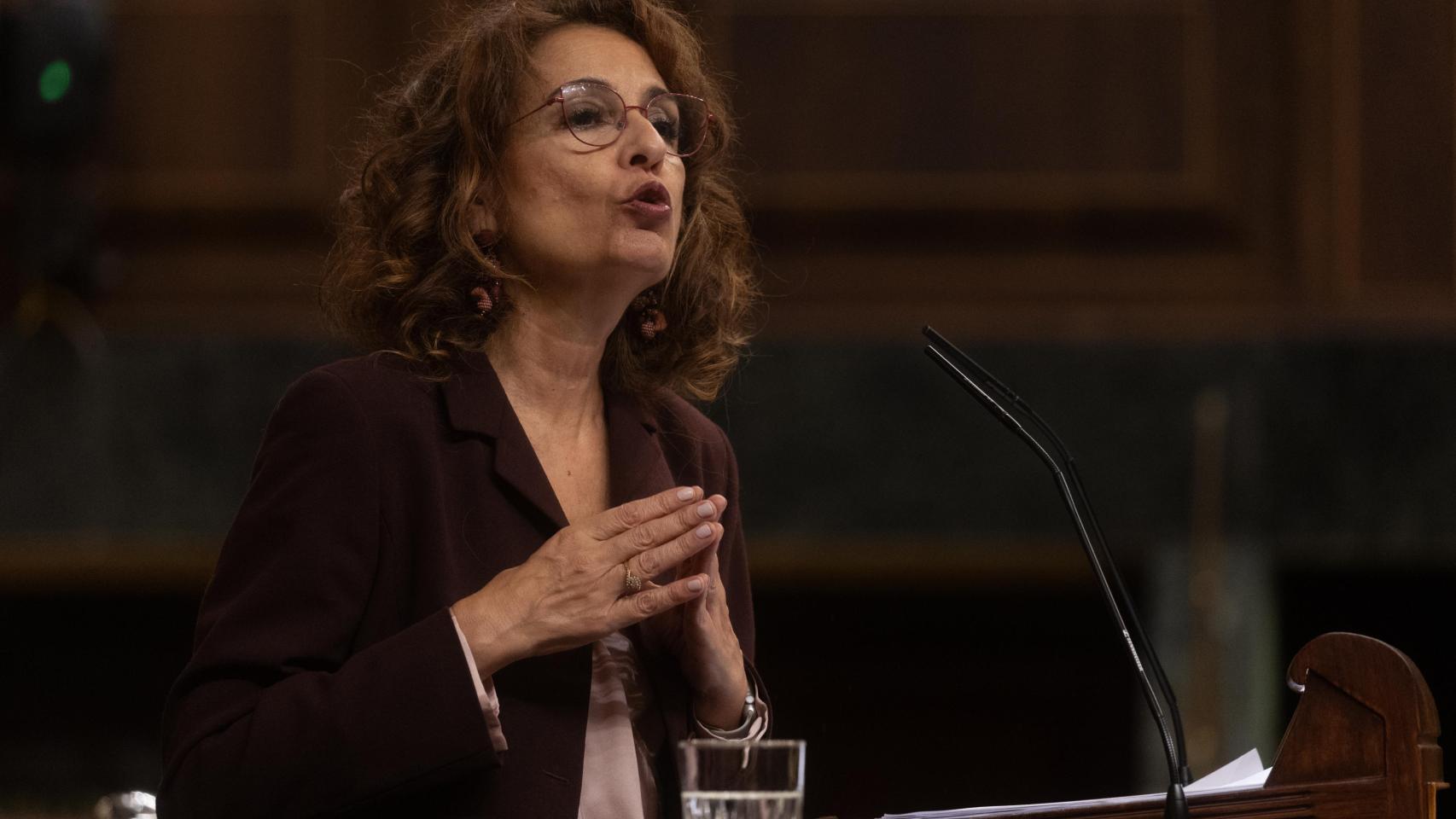 María Jesús Montero, vicepresidenta y candidata, por la nueva financiación