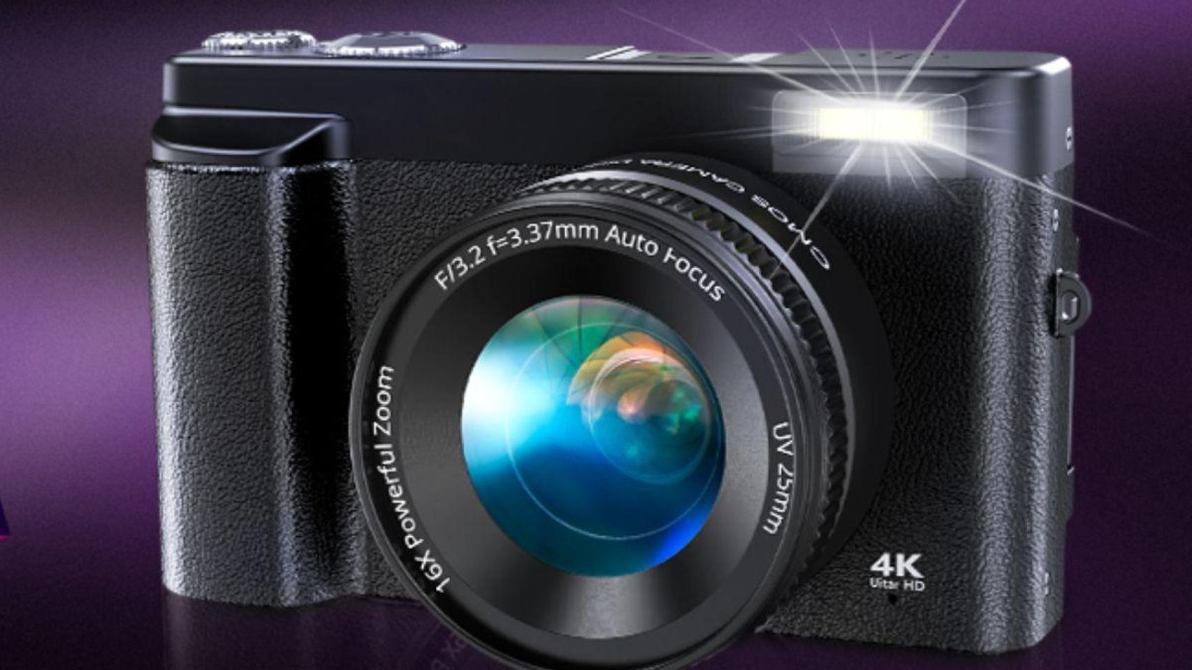 Cámara digital Oiadek 4k con descuentazo en Amazon: perfecta para fotos ...