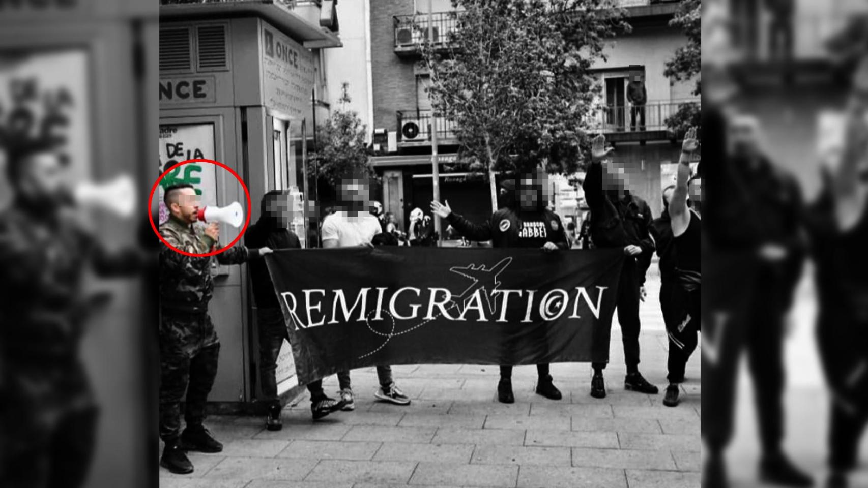 Cristian, el líder de Deport Them Now detenido que llamó a 'incendiar ...