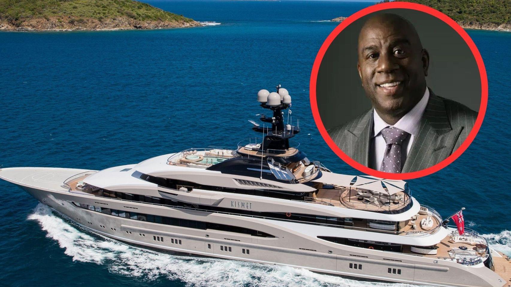 Así es el impresionante yate de Magic Johnson amarrado en Barcelona ...