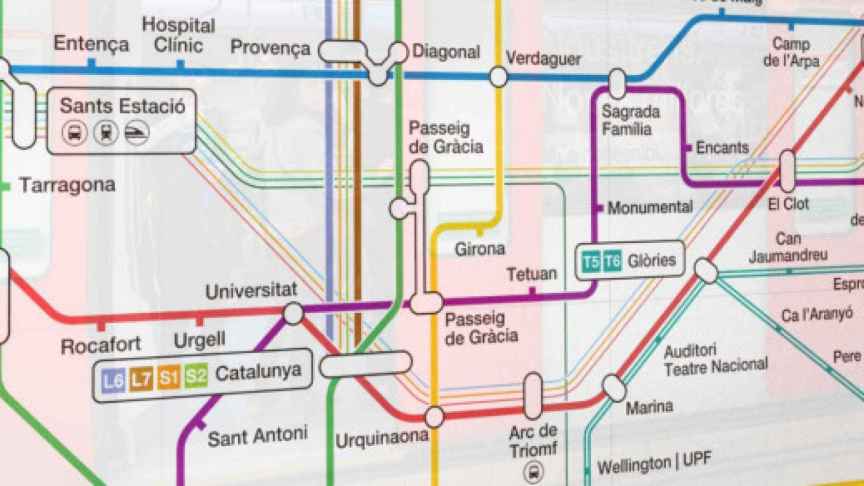 Así es el nuevo mapa del transporte público de Barcelona: metro, tren y ...