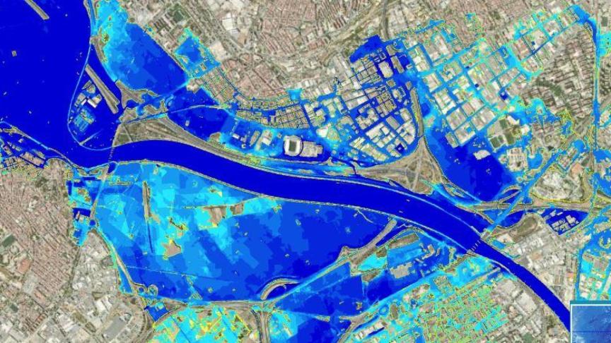 Estos son los municipios con más riesgo de inundación en Barcelona